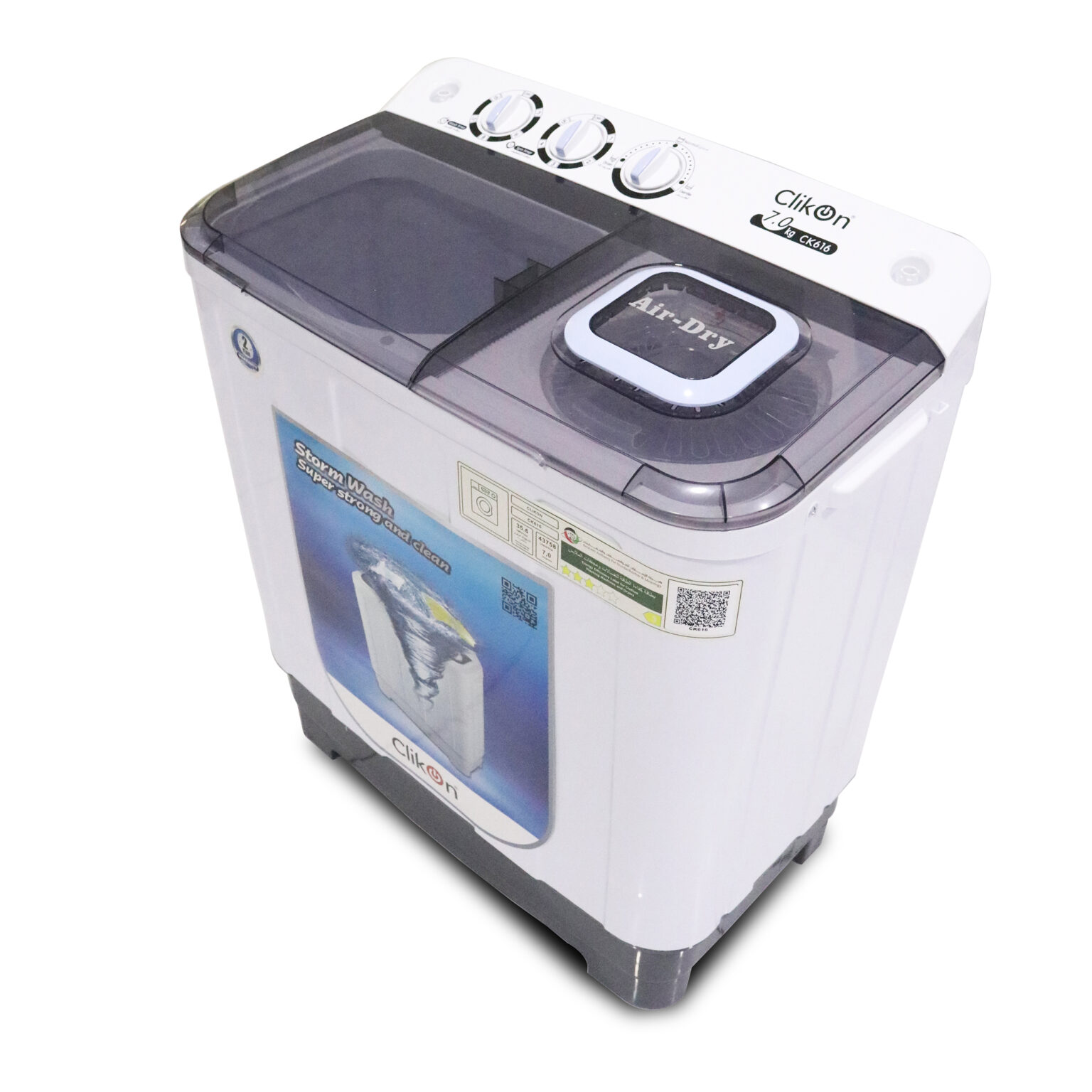 7KG SEMI-AUTOMATIC WASHING MACHINE - Clikonworld